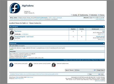 MyFedora für MyBB 1 4 x Erweiterungen MyBB de
