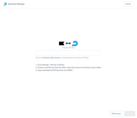 Klaviyo Integration AdRoll Help Center