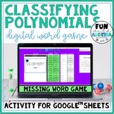 Classifying Polynomials By Degree Number Of Terms Digital Activity