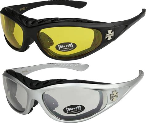 X Cruze Choppers 2 Pack 911 Foam Padded Sunglasses Goggles Motorcycle