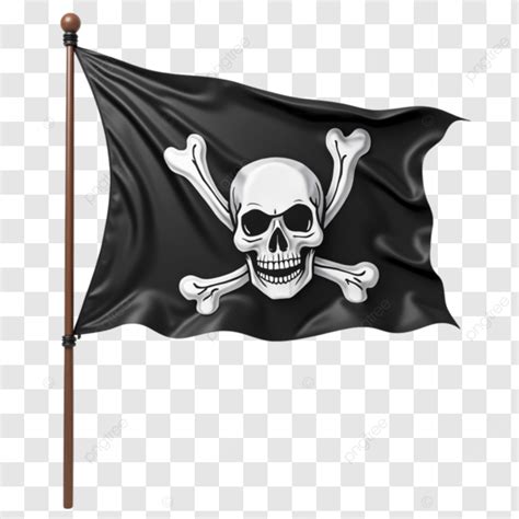 Pirate Flag With Skull And Crossbones Daring Bold Pirate Flag With