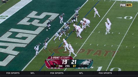 Arizona Cardinals 2 Pt Conversion Ties Cardinals Philadelphia Eagles At
