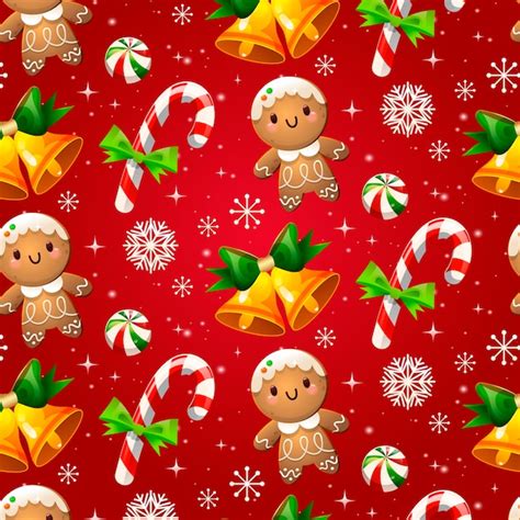 Free Vector Gradient Christmas Pattern Design