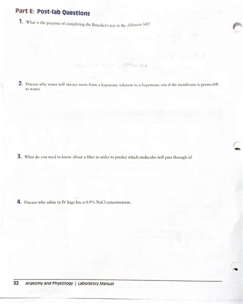 Solved Part E Post Lab Questions What Is The Purpose Of Chegg Com