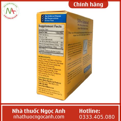 Thuốc Nature Made Sam E Advanced Giá Bao Nhiêu Mua ở đâu