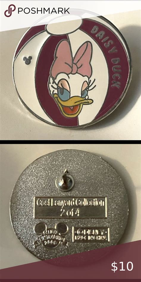 Disney Daisy Duck Beach Ball Cast Lanyard 2006 Pin Daisy Duck Beach