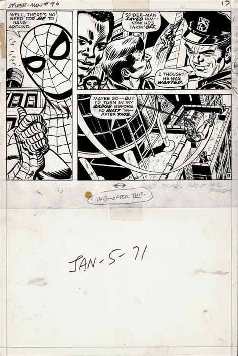 Amazing Spider Man 96 P 13 1971 In Mike Burkeys Gil Kane Comic
