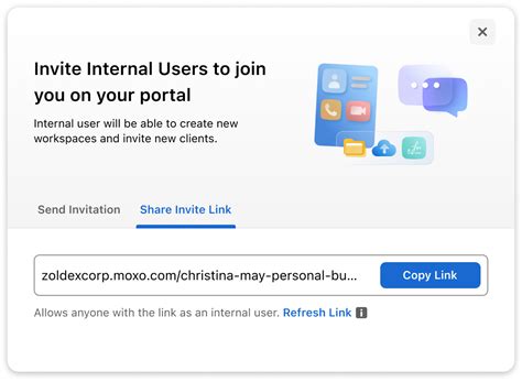 Invite New Internal Users Moxo Support