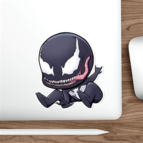 Cute Venom Chibi Die Cut Sticker By Art Of Malo Fun Anime Character