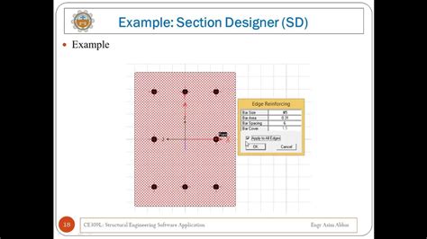 lecture 10 section designer and designing of structures sap2000 youtube