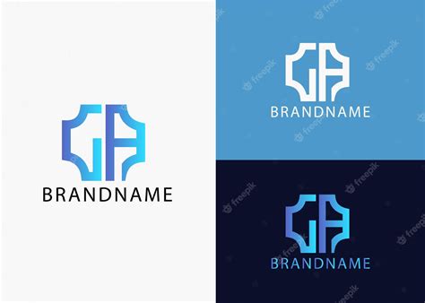 현대 모노그램 초기 편지 라 로고 디자인 서식 파일 프리미엄 벡터