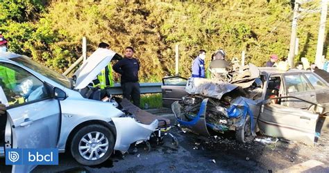 Seis Personas Lesionadas Deja Colisión Frontal De Vehículos En Ruta Que