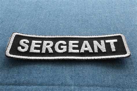 Sergeant Patch Embroidered Patches By Ivamis Patches