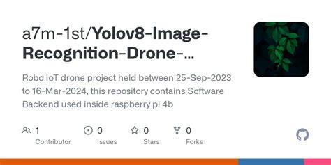 Github A7m 1styolov8 Image Recognition Drone Using Raspberry Pi 4b
