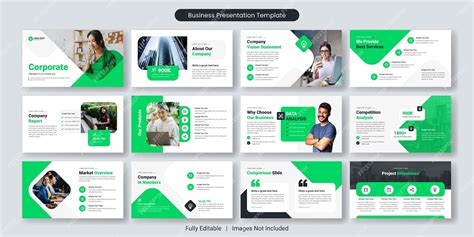Premium Vector Creative Business Powerpoint Presentation Slides