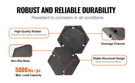 Vevor Rv Leveling Pads 9 Inch Round Landing Feet