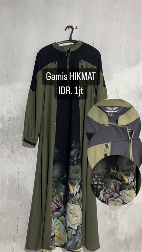 Abaya Hikmat Fesyen Wanita Muslim Fashion Gaun Di Carousell