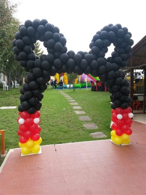 Arco Globos Cumple Mickey Mouse Más Más Mickey Mouse Birthday