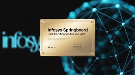 Infosys Springboard Free Certification Course 2025 Is Live Now Open To