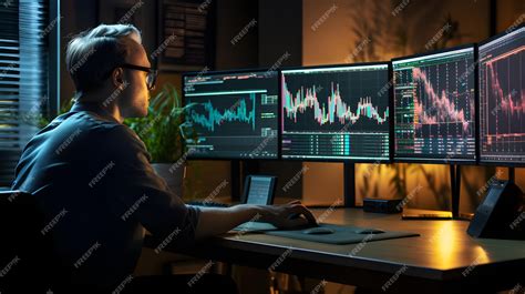 Premium Ai Image An Individual At A Computer Conducting Advanced Data Mining And Analysis With