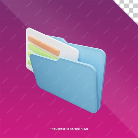 Premium Psd 3d Render Blue Folder Icon
