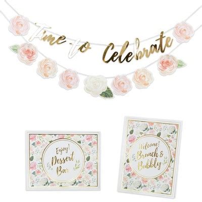Kate Aspen Floral Brunch Party Kit 28488br Target