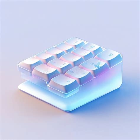Icon Of Keyboard Glossy Glass Style Stock Illustration Illustration