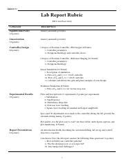 EECS 460 Lab Grading Rubric Pdf Group Lab Report Rubric EECS 460