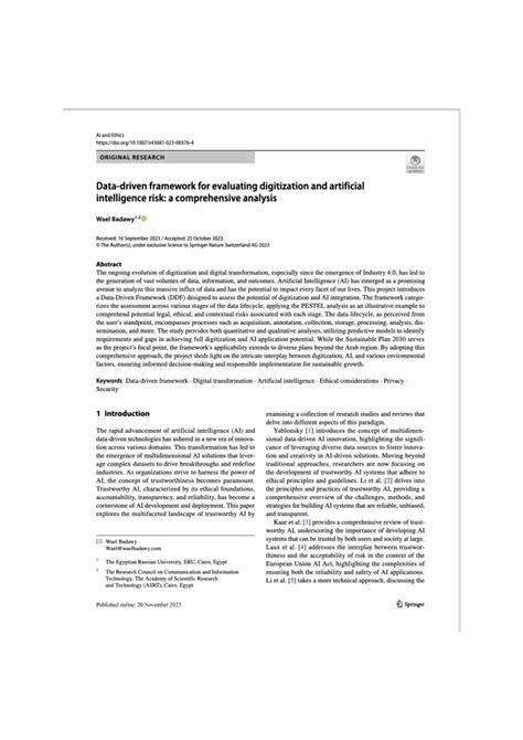 pdf data driven framework for evaluating digitization and artificial