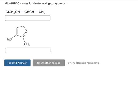 Solved Give IUPAC Names For The Following Compounds Chegg