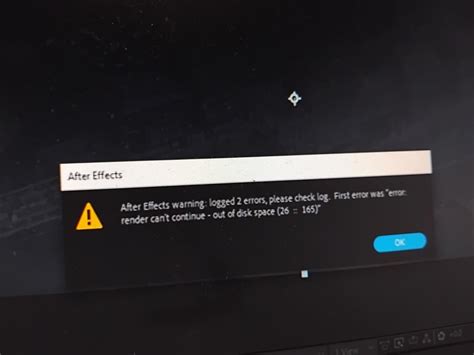 Out Of Disk Space Error Raftereffects