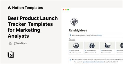 Best Product Launch Tracker Templates For Marketing Analysts Notion Template Marketplace