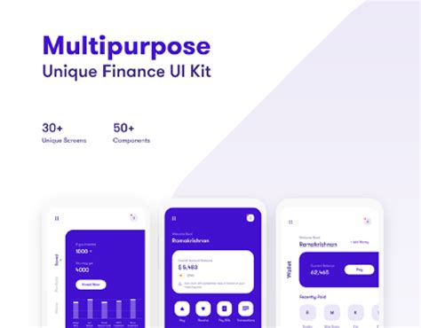 Multipurpose Finance App Ui Kit Behance