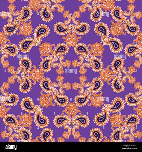 Flourish Tiled Pattern Abstract Floral Geometric Seamless Oriental