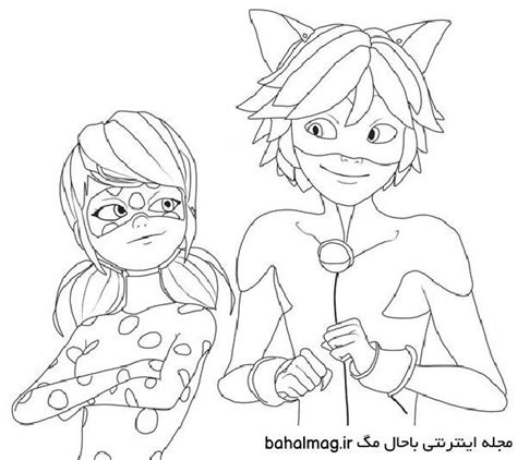 عکس نقاشی صورت دختر کفشدوزکی و گربه سیاه ️ [ بهترین تصاویر ]