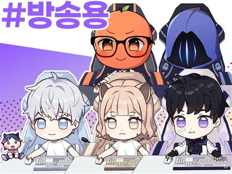 나로메 작가 아트머그 방송용 짚톡 톡 일러스트 제작