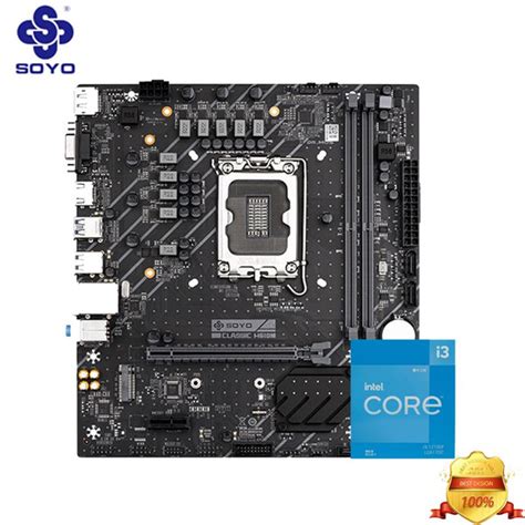 Материнская плата SOYO SY-Classic H610M + i3 12100 купить по низкой ...