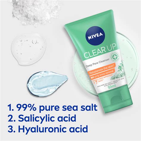 Nivea Face Wash Deep Pore Cleanser Clear Up 50 ml Online at Best Price ...