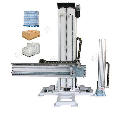 Low Cost Bag Carton Box Palletizing Machine Stretch Film Stacker Automatic Single Column