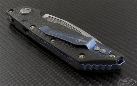 Microtech Knives Custom Carbon Fiber Doc S E Automatic Folder S A Knife 3 5in Mirror Polished