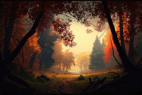 20 Free Red Tree Forest Pictures Pikwizard