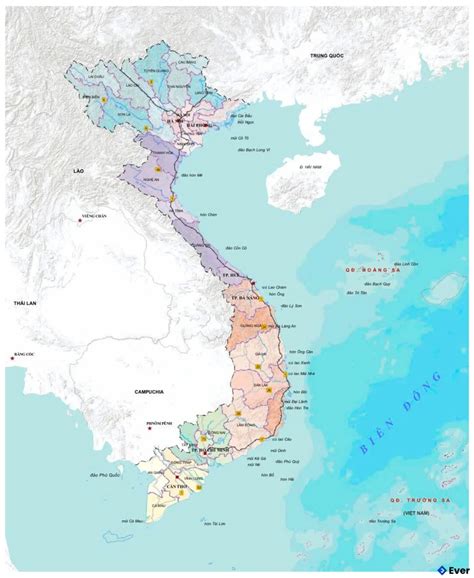 Bản đồ Việt Nam Sau Sáp Nhập