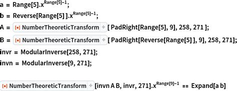 Numbertheoretictransform Wolfram Function Repository