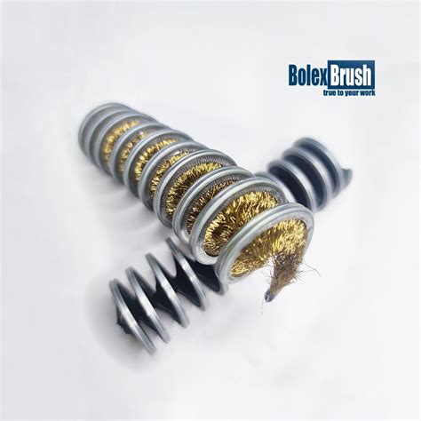 Brass Wire Inside Coil Brush Bolex Industrial Brushes Coltd