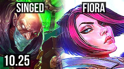 SINGED Vs FIORA TOP 1 2M Mastery 4 2 9 300 Games KR Diamond