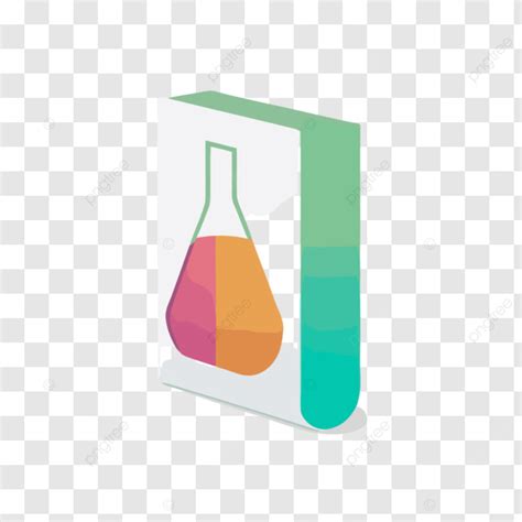Colorful Box With A Flask On It Vector A Simplistic Colorful Icon Of Lab Sign On A White