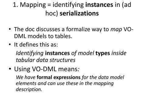 mapping data models to votable ppt download