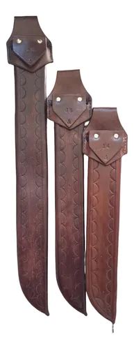 Bainha Couro P Facão 14 16 20 Polegadas Kit Com 3 Unidades Mercadolivre