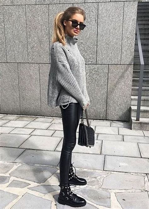 Topo 79 Imagem Look Com Calça De Couro E Coturno Vn