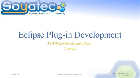 Eclipse Plugin Development Swtjface Development Part Viewers